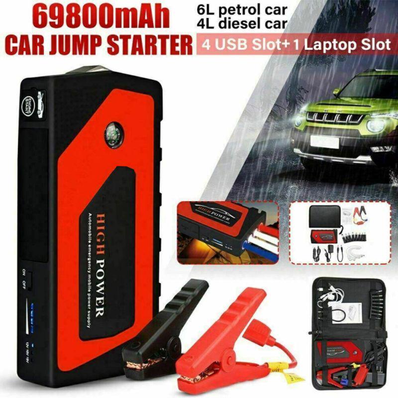 Buy 12V Automobile Emergency Start Car Jump Starter Portable USB Power ...
