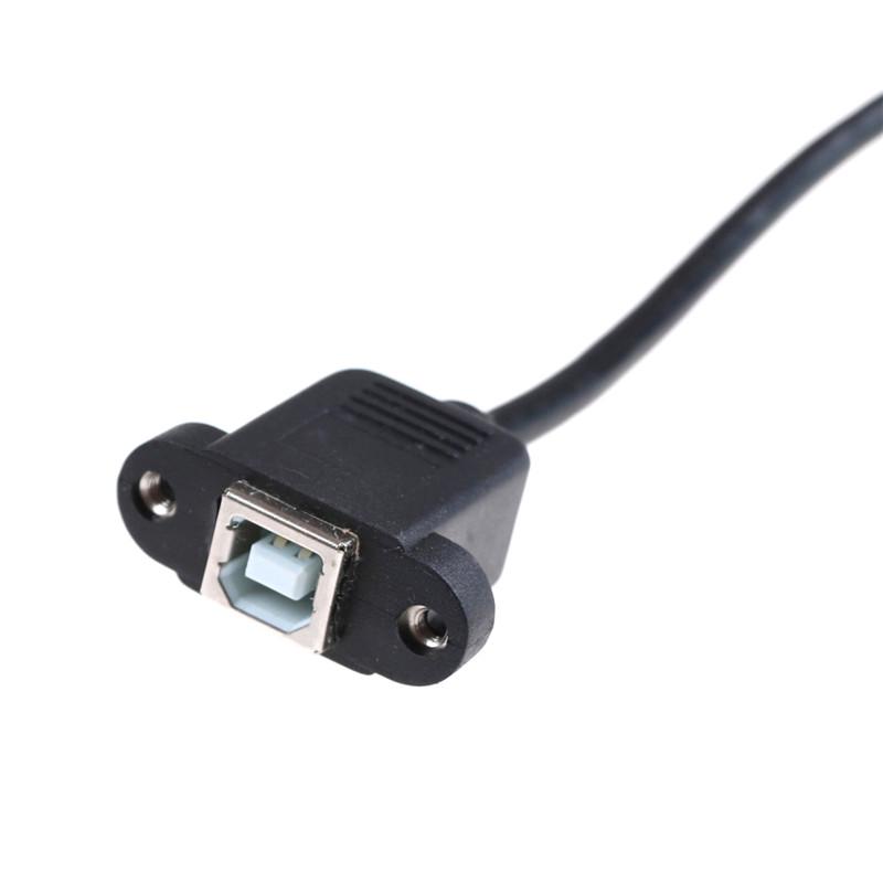 Buy Usb2.0 B Female To Male Panel Mount Printer 90°Right Angle Cable ...