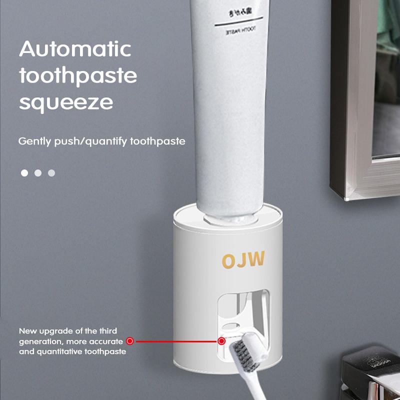 Buy Punch-Free Toothpaste Dispenser Wall-Mounted Toothpaste Squeezer ...