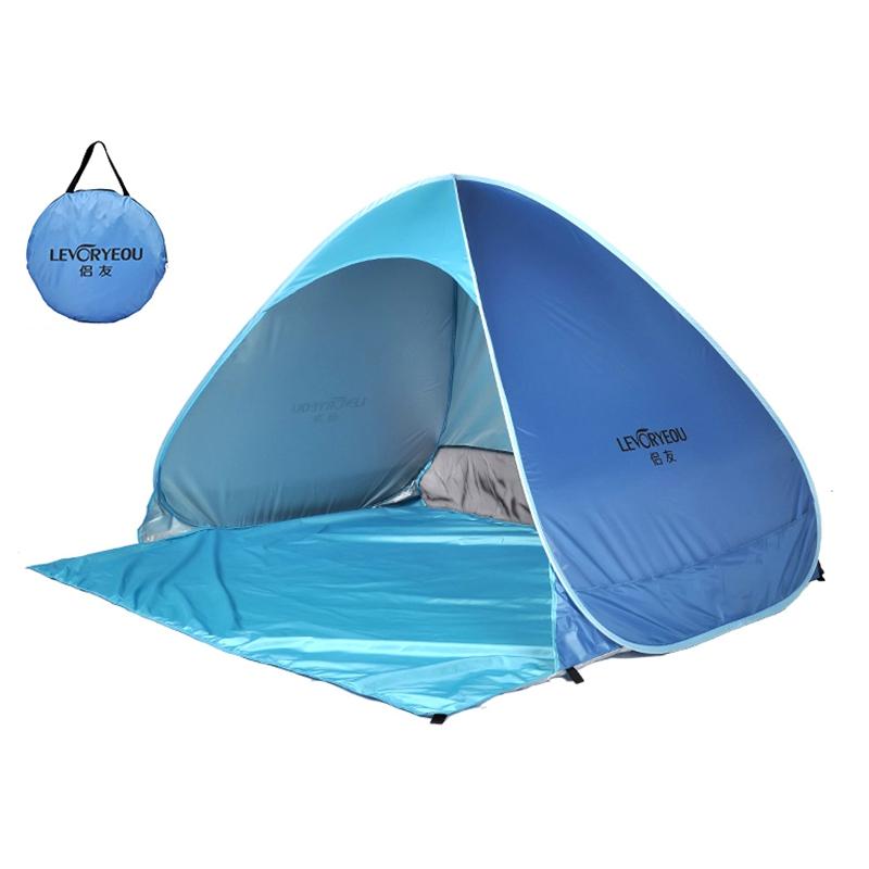 Buy LEVORYEOU Beach Tent Up Automatic Open Tent Family Ultralight ...