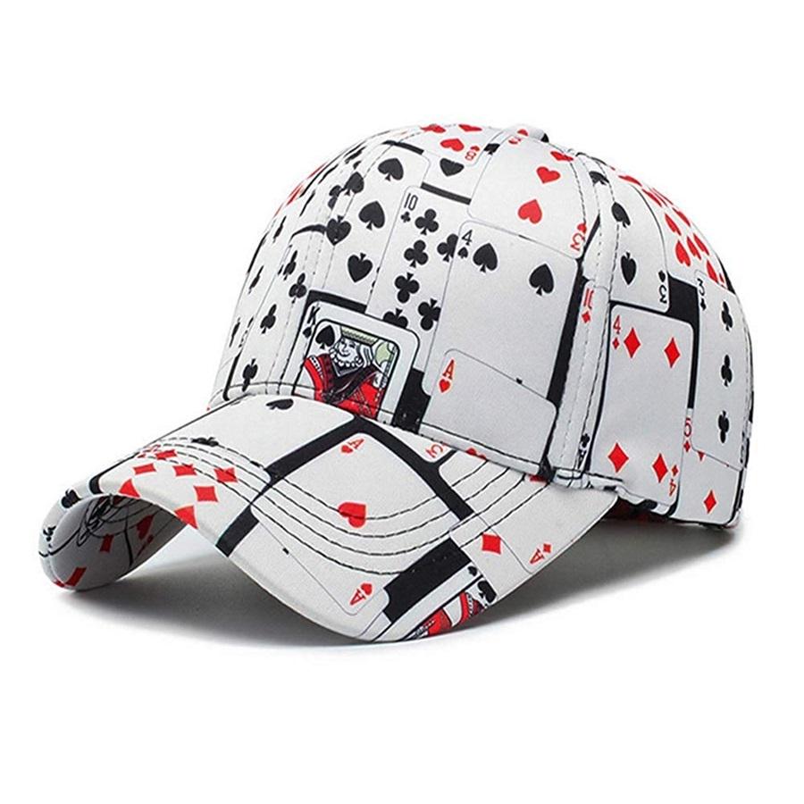 Buy Poker Game Playing Card Adjustable Trucker hats Cotton Baseball Hat ...