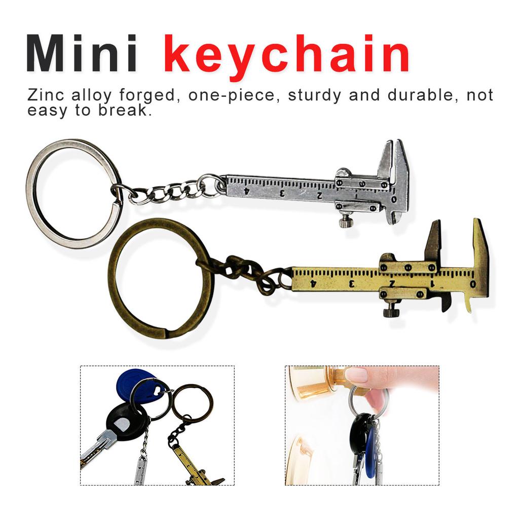 Buy Keychain/Chain Tool Pendant Portable Tool Mini Vernier Caliper ...