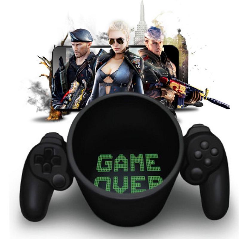 Buy Game Over Coffee Mug 3D Game Controller Handle Mug Ceramic Cup Milk ...