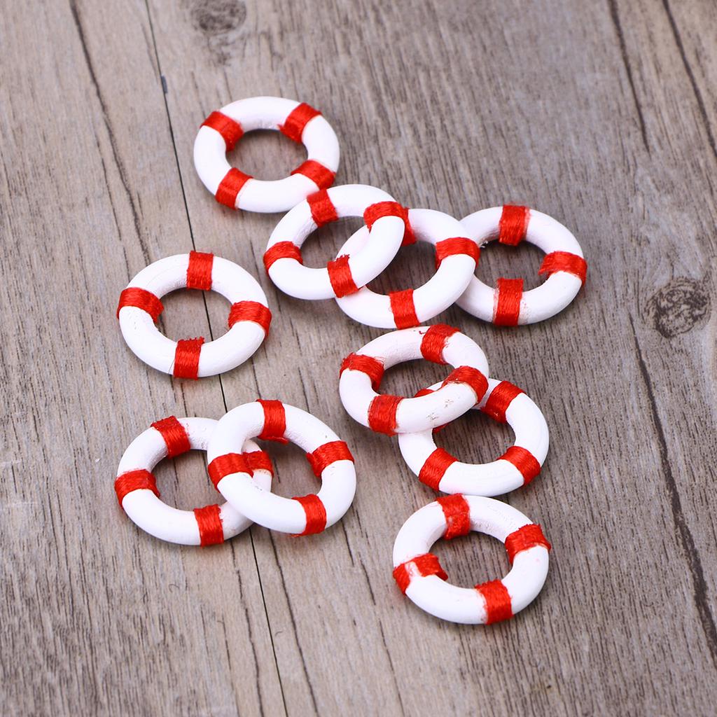 Buy 10PCS Mini Swimming Ring Mini Life Buoy Education Lightweight ...