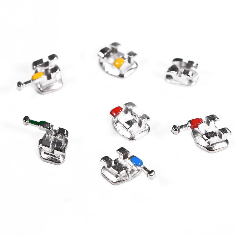 Buy 10 Packs Metal Dental Teeth Orthodontics Brackets Braces Mini Roth ...