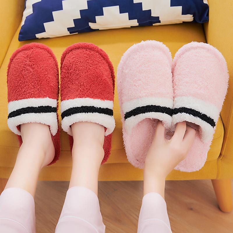 Satın alın New Fashion Snow Cotton Slippers Winter Warm Women's Cotton ...