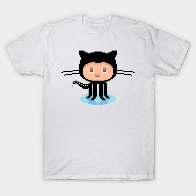 Buy Unisex Fashion TShirt Github Pixelart Print TShirt Plus Size XS-6XL T-Shirt 100%Cotton Tops ...