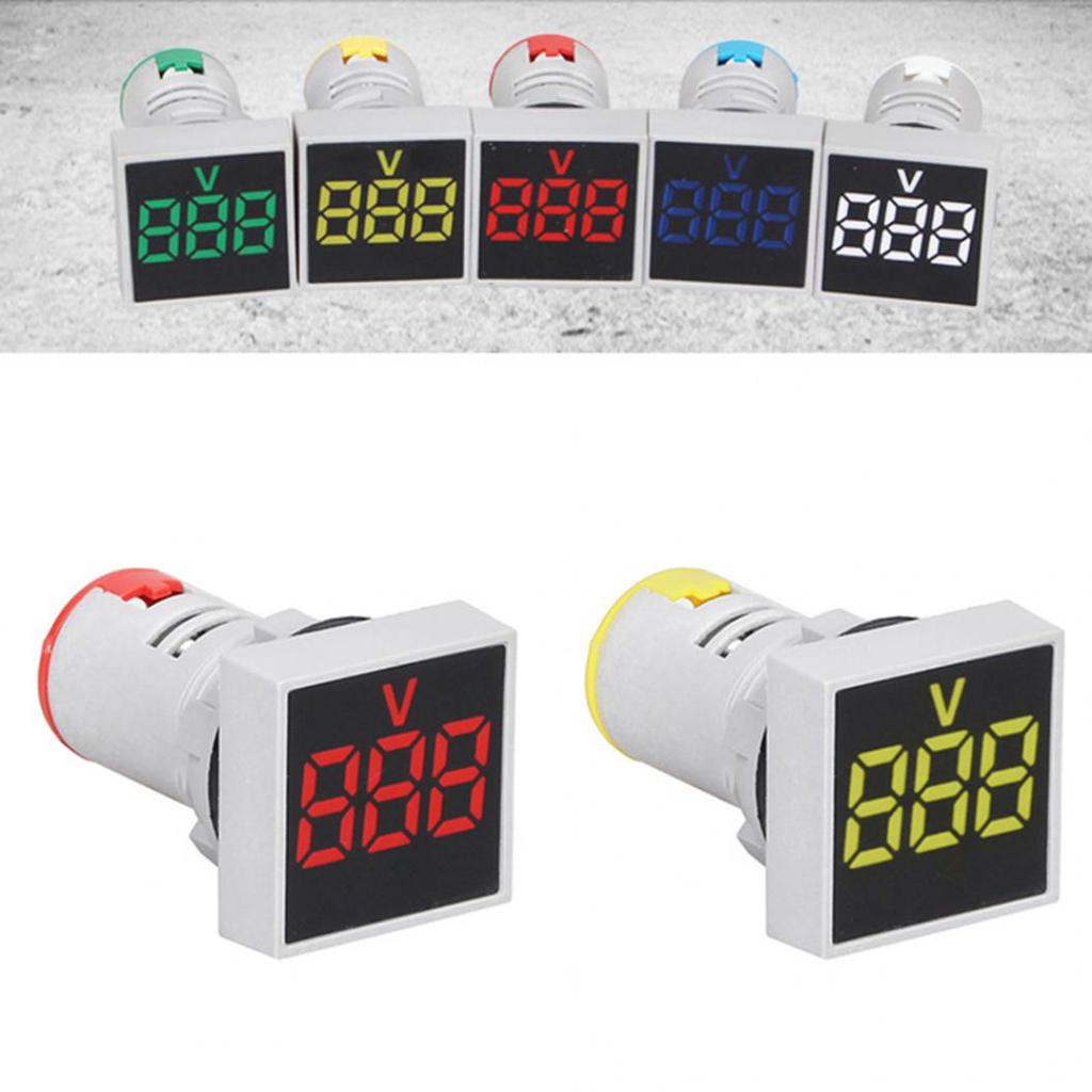 Cheap 22mm AC 12-500V Voltmeter Square Panel LED Digital Voltage Meter ...