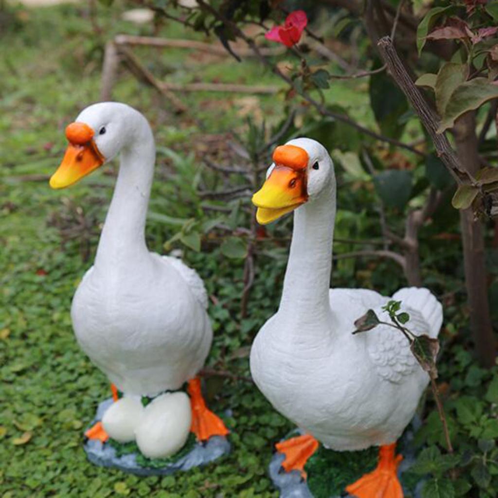 Buy Garden Outdoor Resin Statue Goose with Eggs at affordable prices ...
