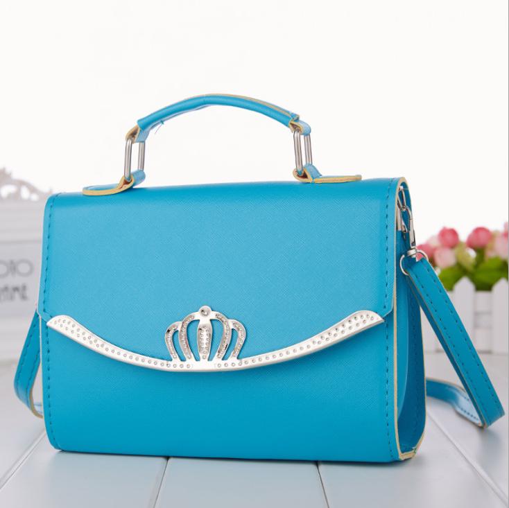 Buy Women PU Leather Shoulder Messenger Crossbody Elegant Crown Bag ...