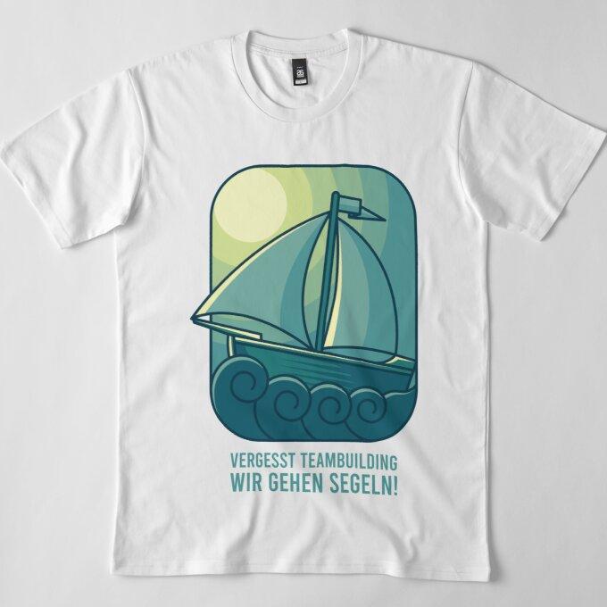 Buy Men Premium Cotton T-Shirt SAILING CREW Gift Sailor for Sailing ...