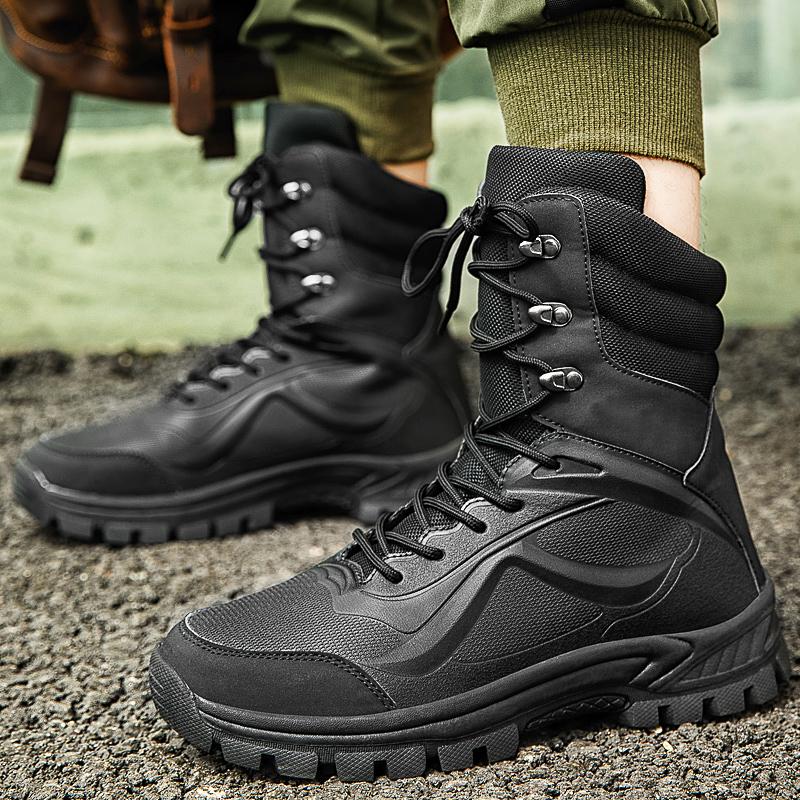 Buy Military Combat Boots Men Outdoor Sports Desert Tactical Boots High ...