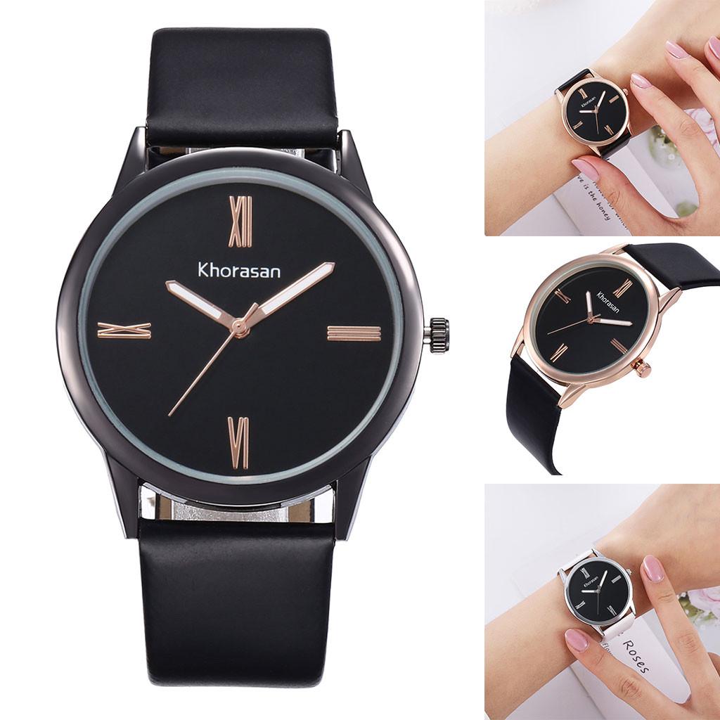 Simple Dial Casual Leather Belt Woman's Watch uygun fiyatlı satın alın ...