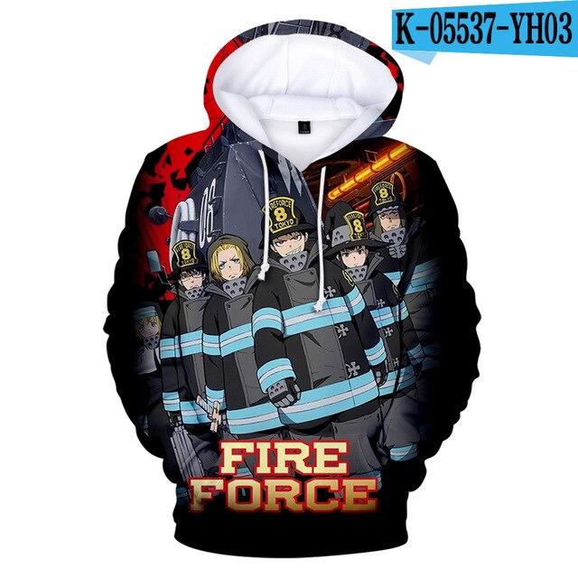 Cheap Kids Hoodies Anime Fire Force Season 2 3d Printed Hoodie ...