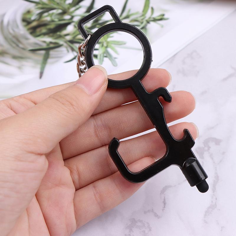 1PC Latest EDC Keychain No Touch Hand Tool Versatile Clean Key Door ...