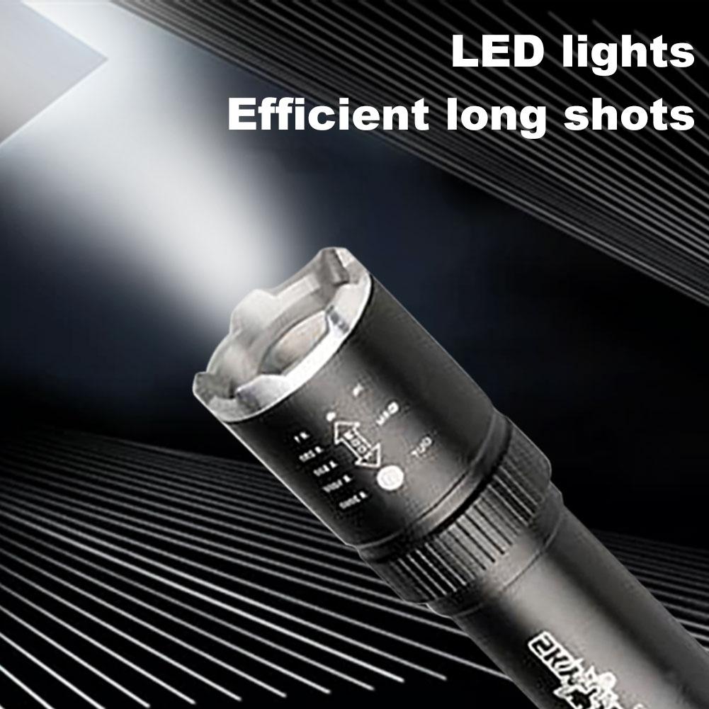 Buy 200000 Lumens LED Torch Flashlight Tactical Zoomable Hiking Lamp ...
