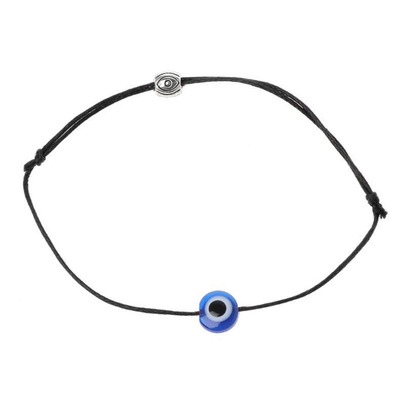 Blue Evil Eye String Kabbalah Bracelet Jewish Amulet Protection Lucky ...