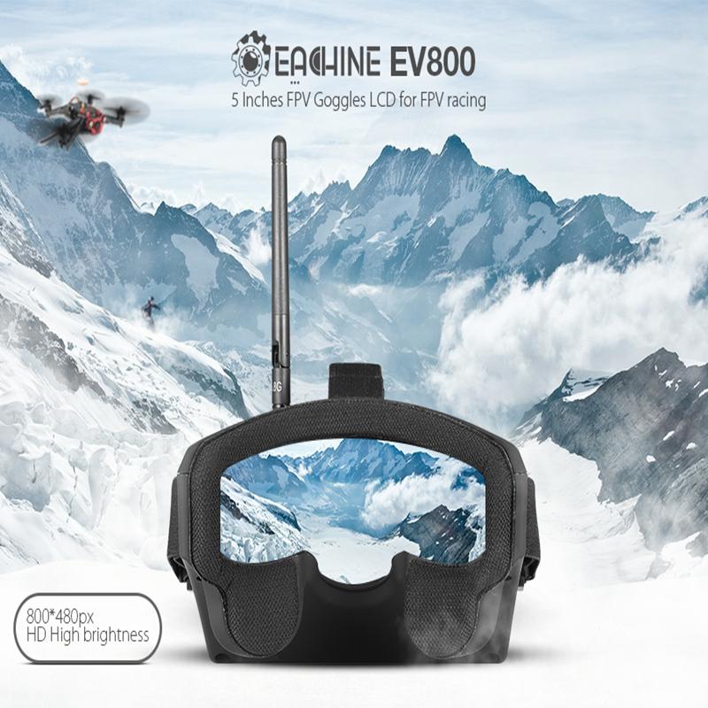 Buy Original Eachine EV800 5'' 800X480 FPV HD High Brightness LCD VR Goggles 5.8G 40CH Raceband ...