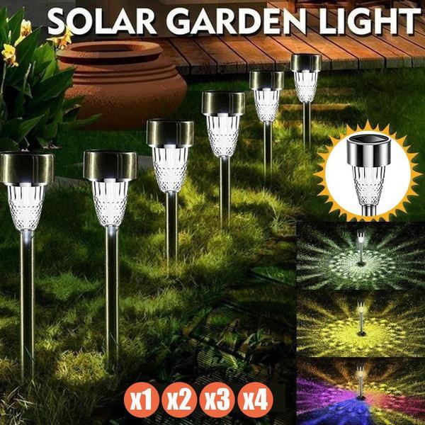 💰Kjøp Ultra Bright Solar Lights Outdoor Waterproof Stainless Steel Solar Outdoor Lights Auto On ...