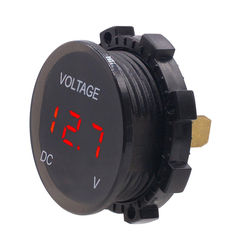 PAU Car Modified Instrument Car Voltmeter Meter Universal Automobile ...