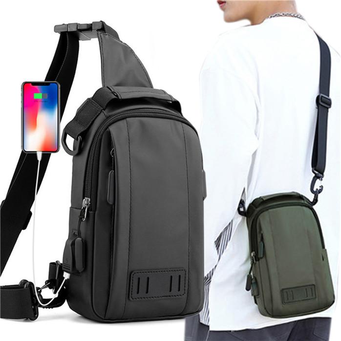 Buy Waterproof Chest Bag Men's Shoulder Bag Casual Men's Backpack ...