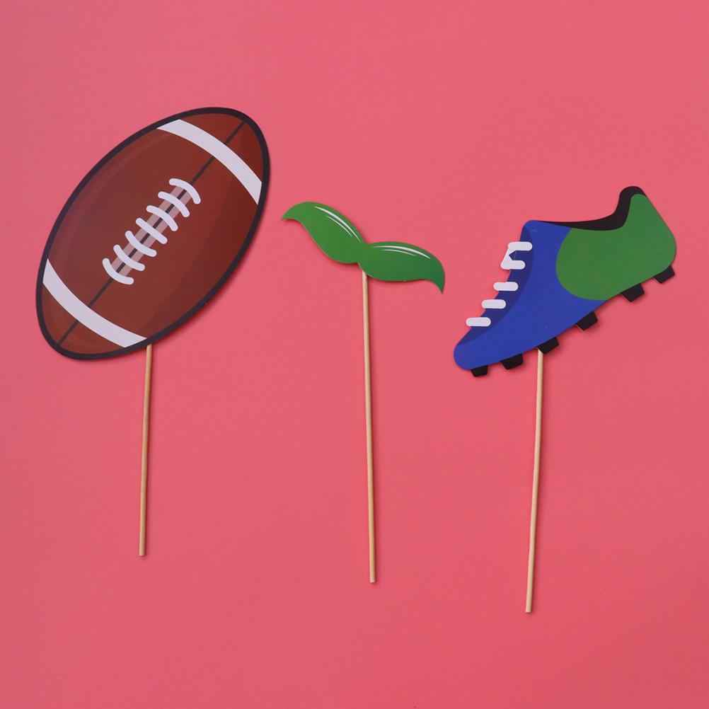 Buy 46 Pcs Rugby Photo Booth Party Supplies Party Props Accessories for ...