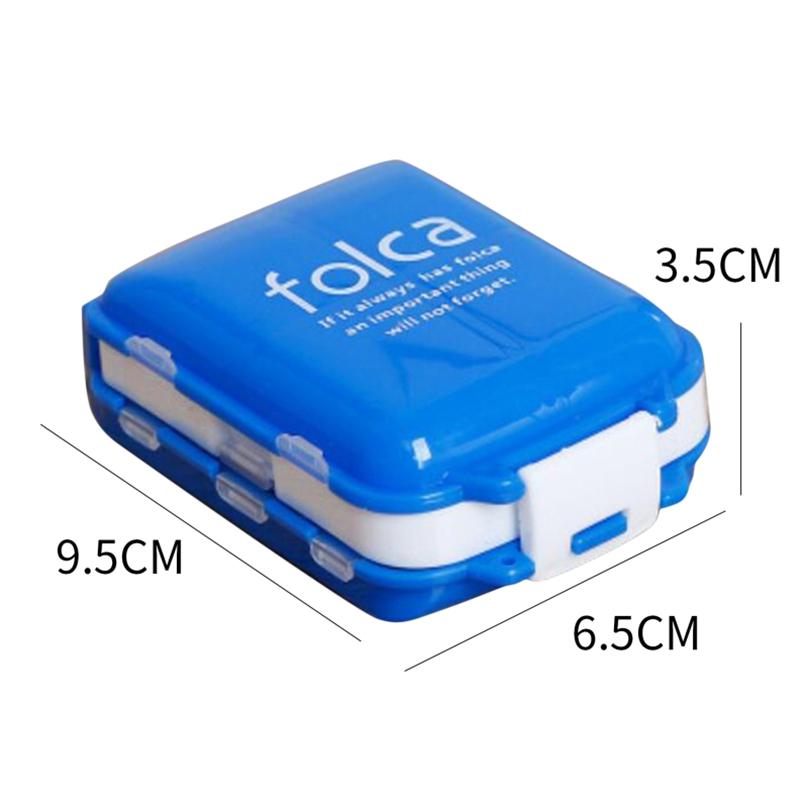Cheap Travel 8 Compartment Pill Box Medicine Tablet Holder Organizer ...