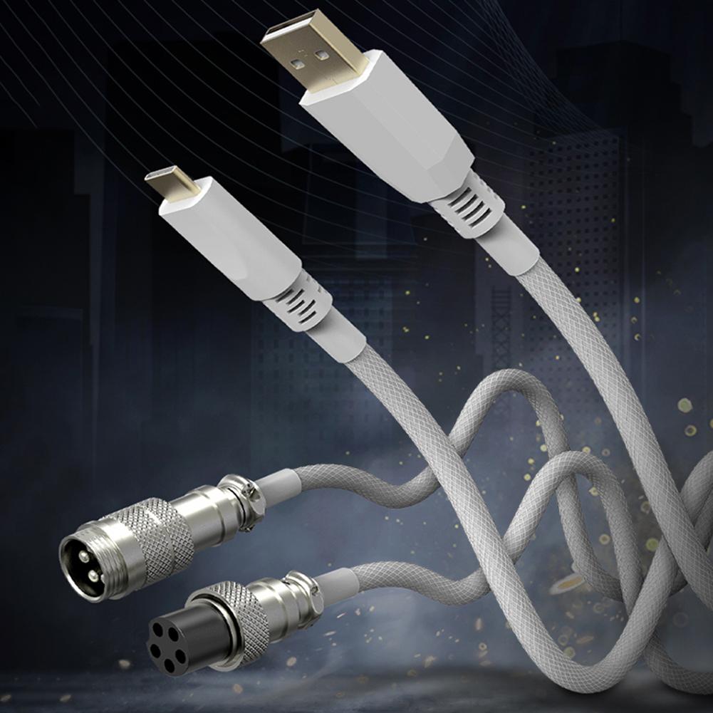 Cheap Mechanical Keyboard Aviator Aviation Connector Coiled Type-C ...