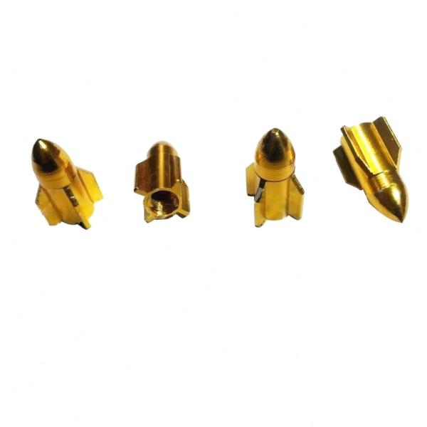 Buy 4pcs Missile Models Color Aluminum Valve Caps Gas Leak Tire Caps ...