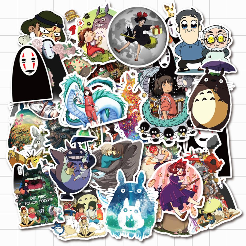 New 50pcs Stickers Miyazaki Hayao Anime Sticker My Neighbor Totoro ...