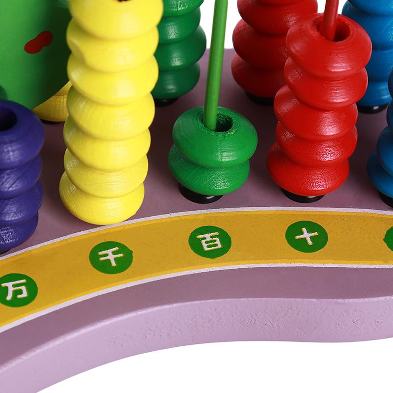 Computing Rack Kids Wooden Toys Child Abacus Counting Beads Math Toys ...