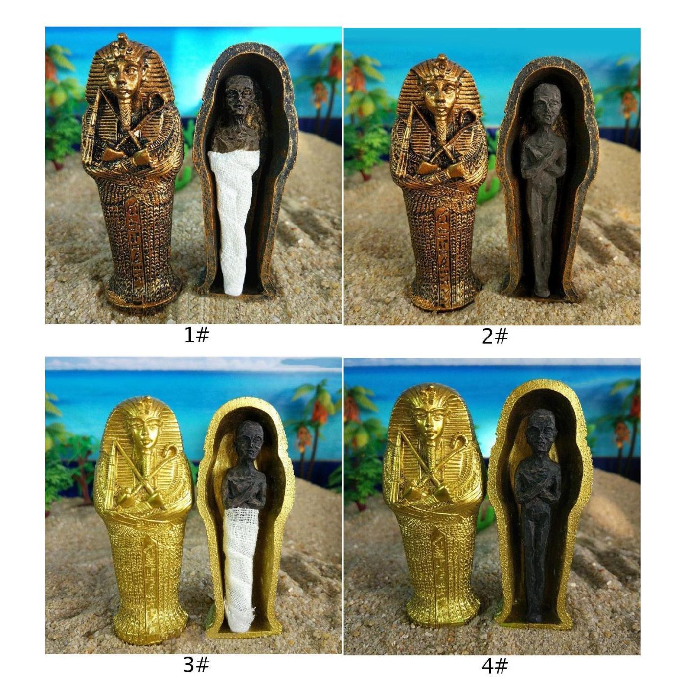 Resin Egypt Mummy Figurine Model Statue Miniature Egyptian Sandplay ...