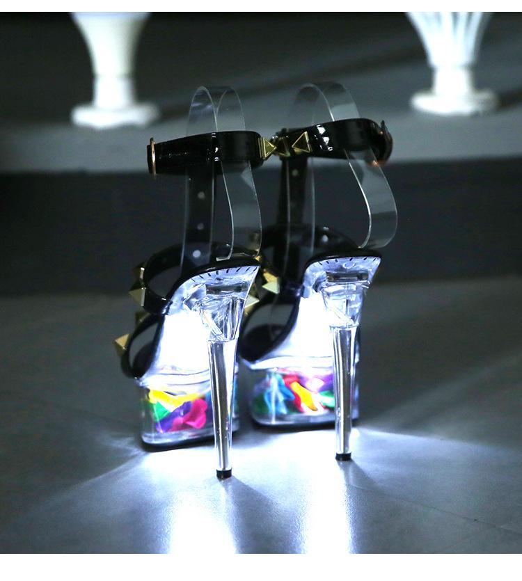 Cheap 190 Series 13/15cm Heel 3/4.5cm Platform LED Luminous Night Club ...