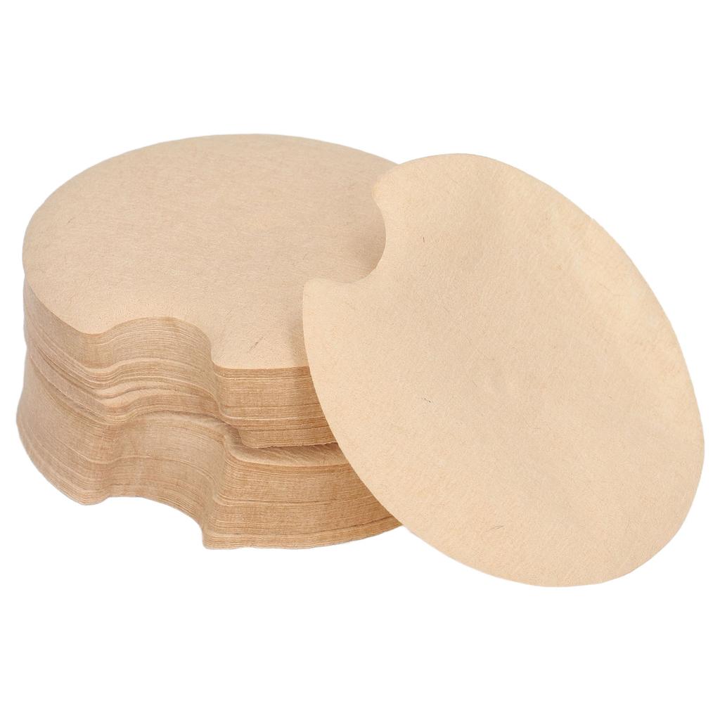 Cheap 100pcs Replacement Round Coffee Filters Natural Wood Pulp ...