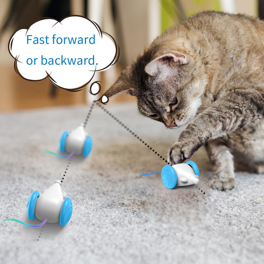 Interactive Cat Toys, Smart Electric Mouse Interactive Cat Teaser Toy ...