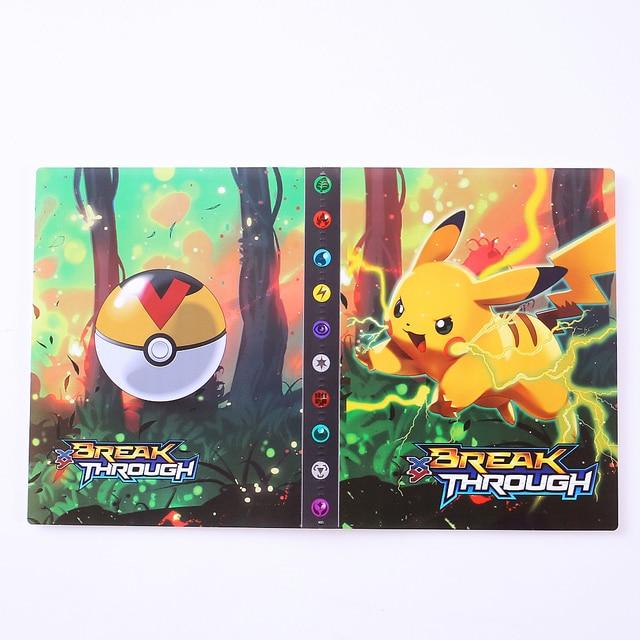 Buy 240 Pcs Holder Album Pokemon Map Toy Collections Pokemon Cards ...