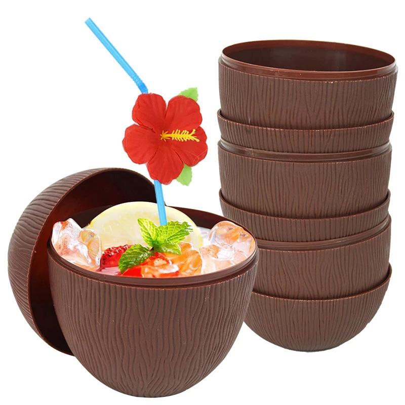 Buy 1PC Hawaii Juice Cups Party Decoration Coconut Pineapple Cups ...