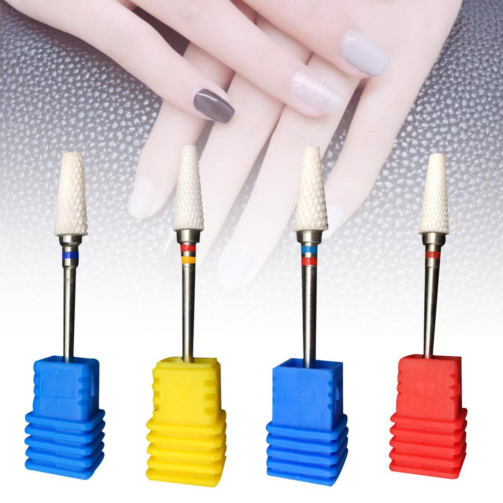 Buy Flat Nail File Head Pedicure Electric Drill Ceramic Manicure Rotary ...