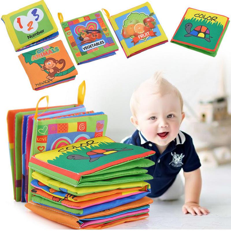 Boys Baby Intelligence Toy Educational Cloth Book Cognize Gilrs Hot ...