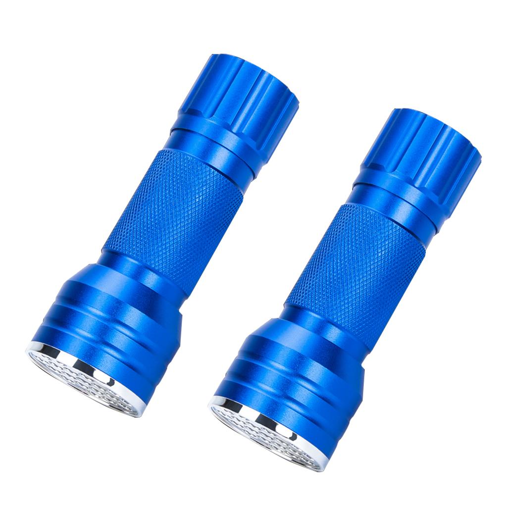Buy 2pcs Uv Flashlight Pet Urine Detector Black Light 21 Led 395nm ...