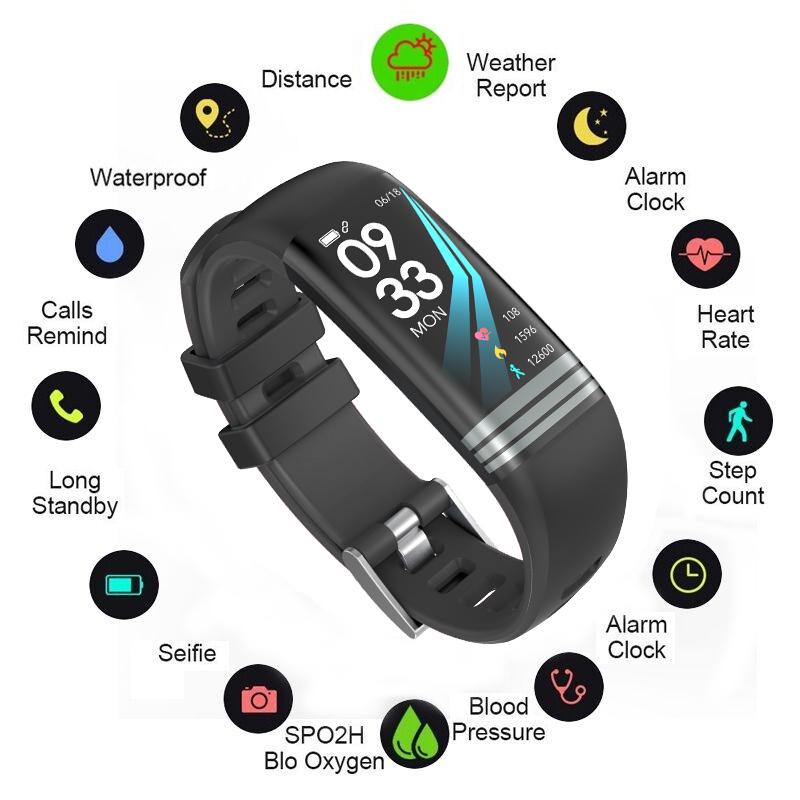 Buy Smart Watch Waterproof Swim Smart Wristband Fitness Tracker ...