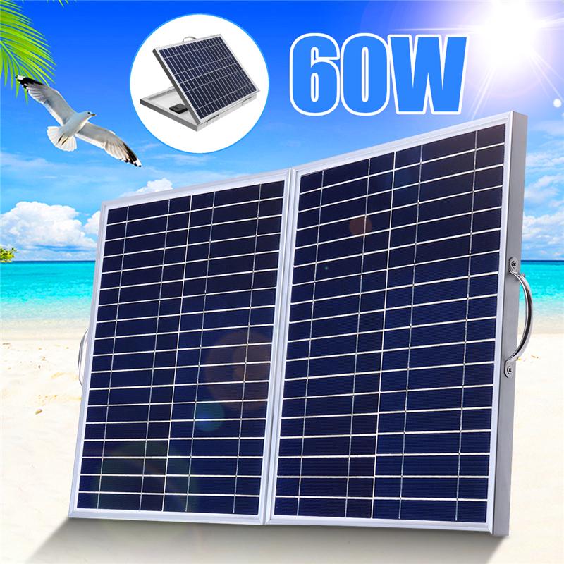 Solar Panel Foldable Portable Monocrystalline with Car Charger for ...