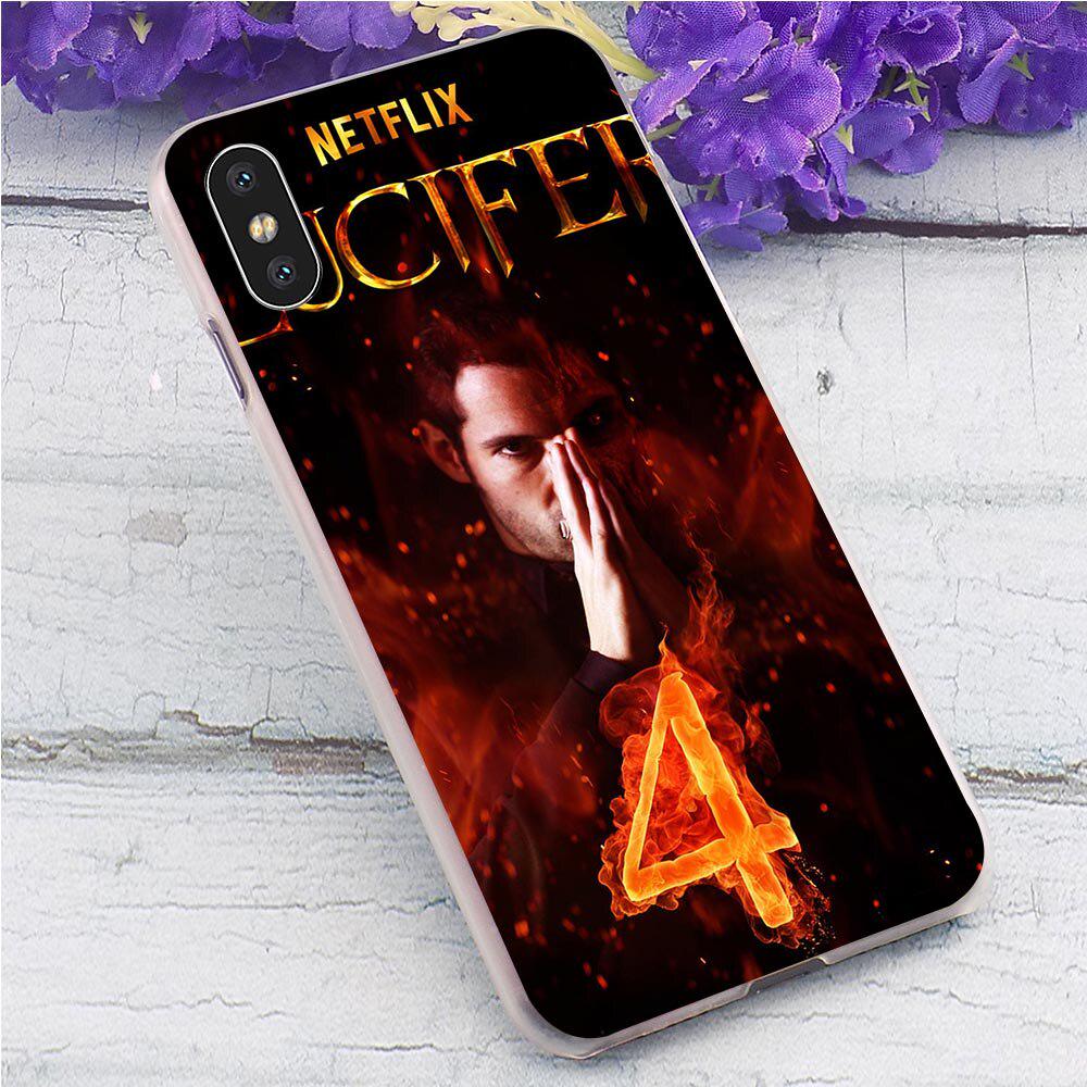 American TV Lucifer Phone Case for iPhone 5S Cover XR X 7 5 8 Plus 6 6S ...
