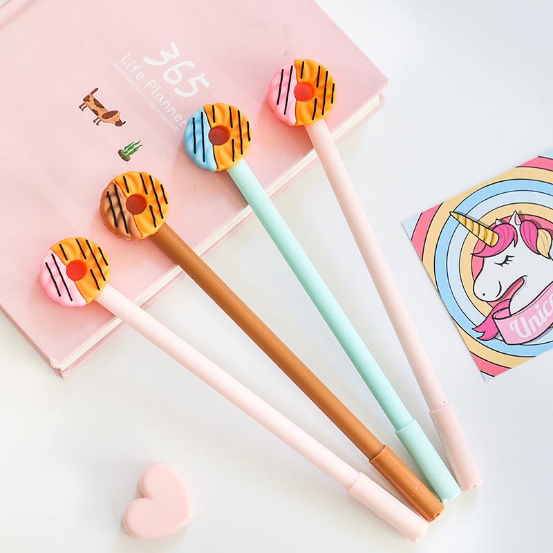 Buy 3pcs Cookie Pen for Writing Chocolate Donuts Black Color Gel Ink ...