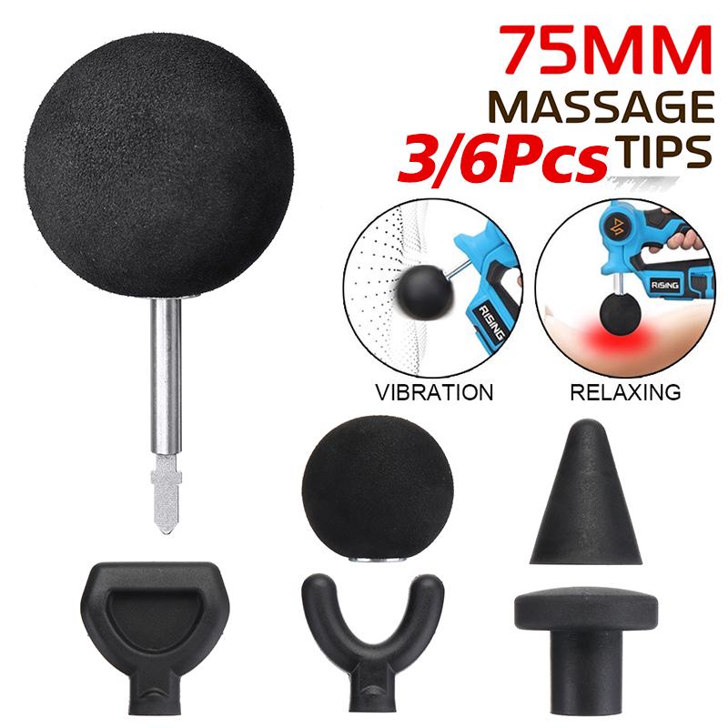Buy 3/6Pcs Massage Head Tips 75Mm Extended Rod Kit For Jigsaw WORX ...