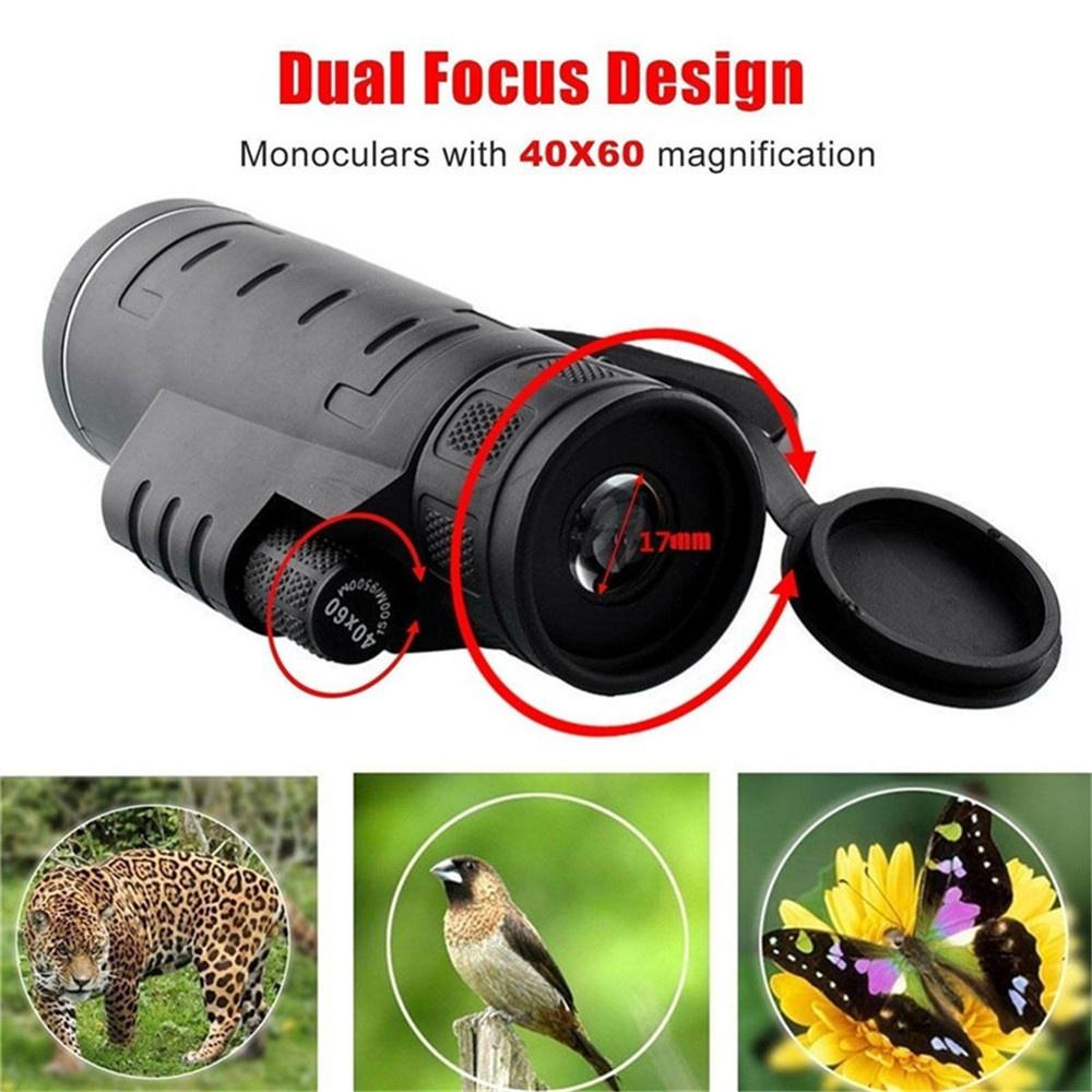 New Ajustable Waterproof HD 40x60 Focus Zoom Mini Monocular Cell Phone ...
