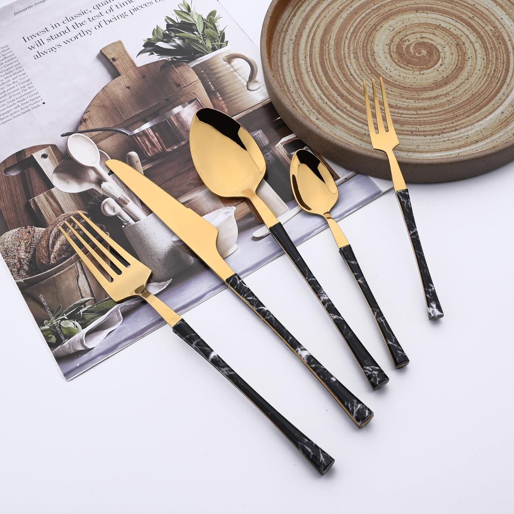 Cheap 24pcs/6pcs Cutlery Set Dinnerware Set Stainless Steel Tableware ...