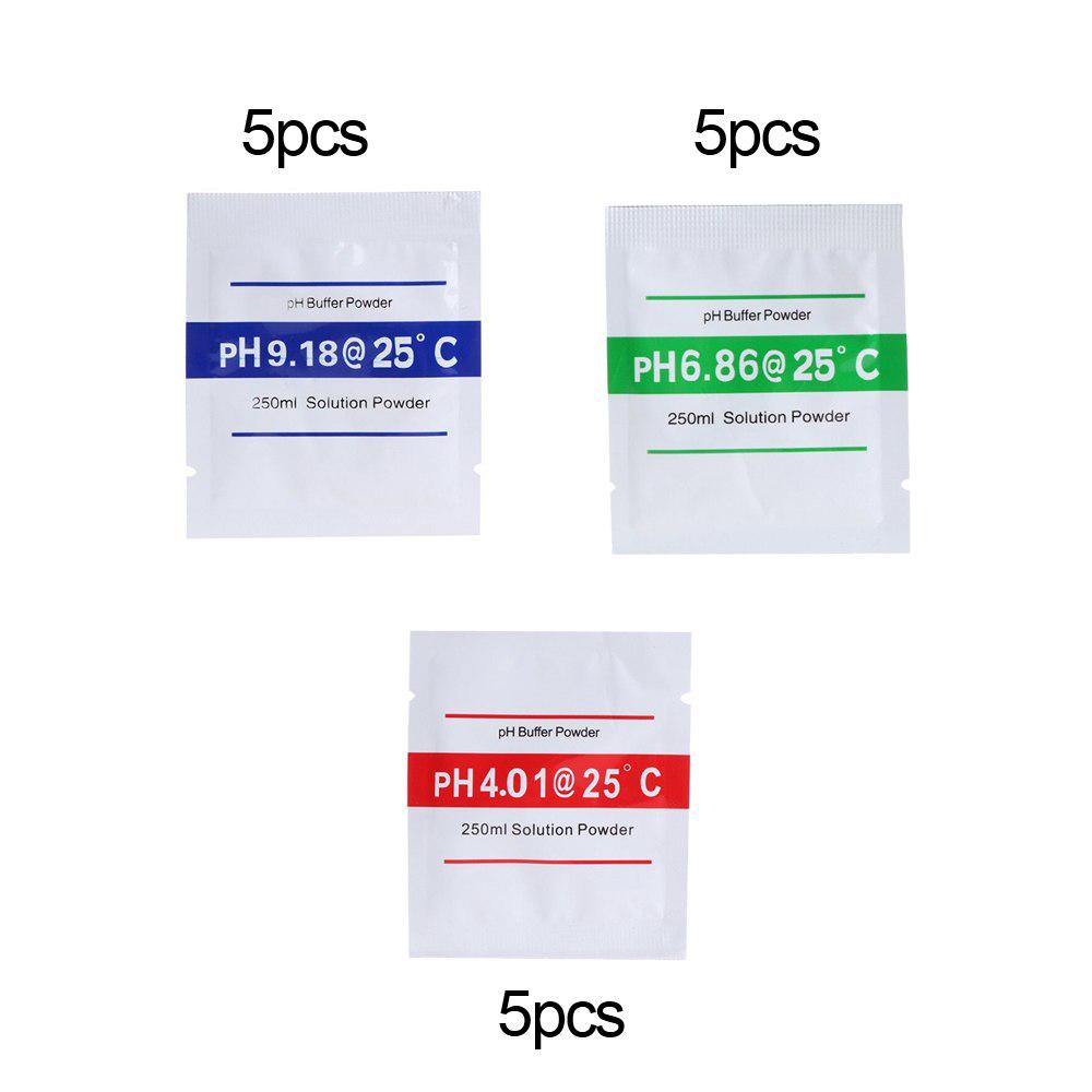 Buy 15Pcs PH Meter Buffer Solution Powder 250ml Calibration Testing 6. ...