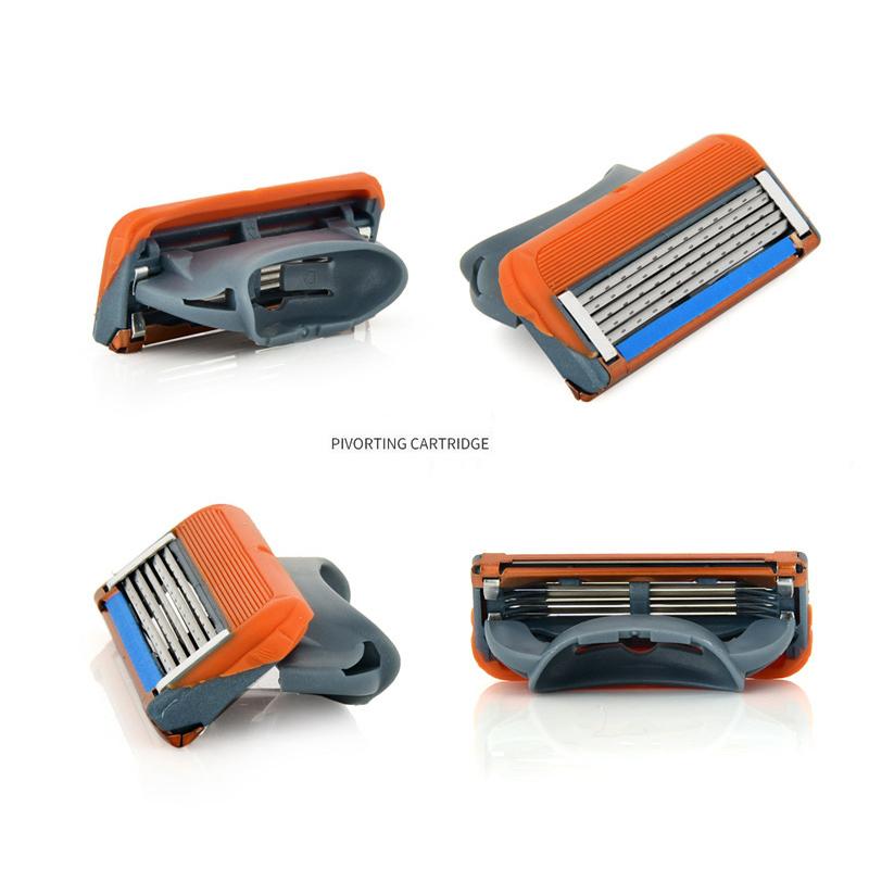 Buy 4pcs Fashion 5-Blade Men Face Shaving Razor Blades Shaver Blades ...
