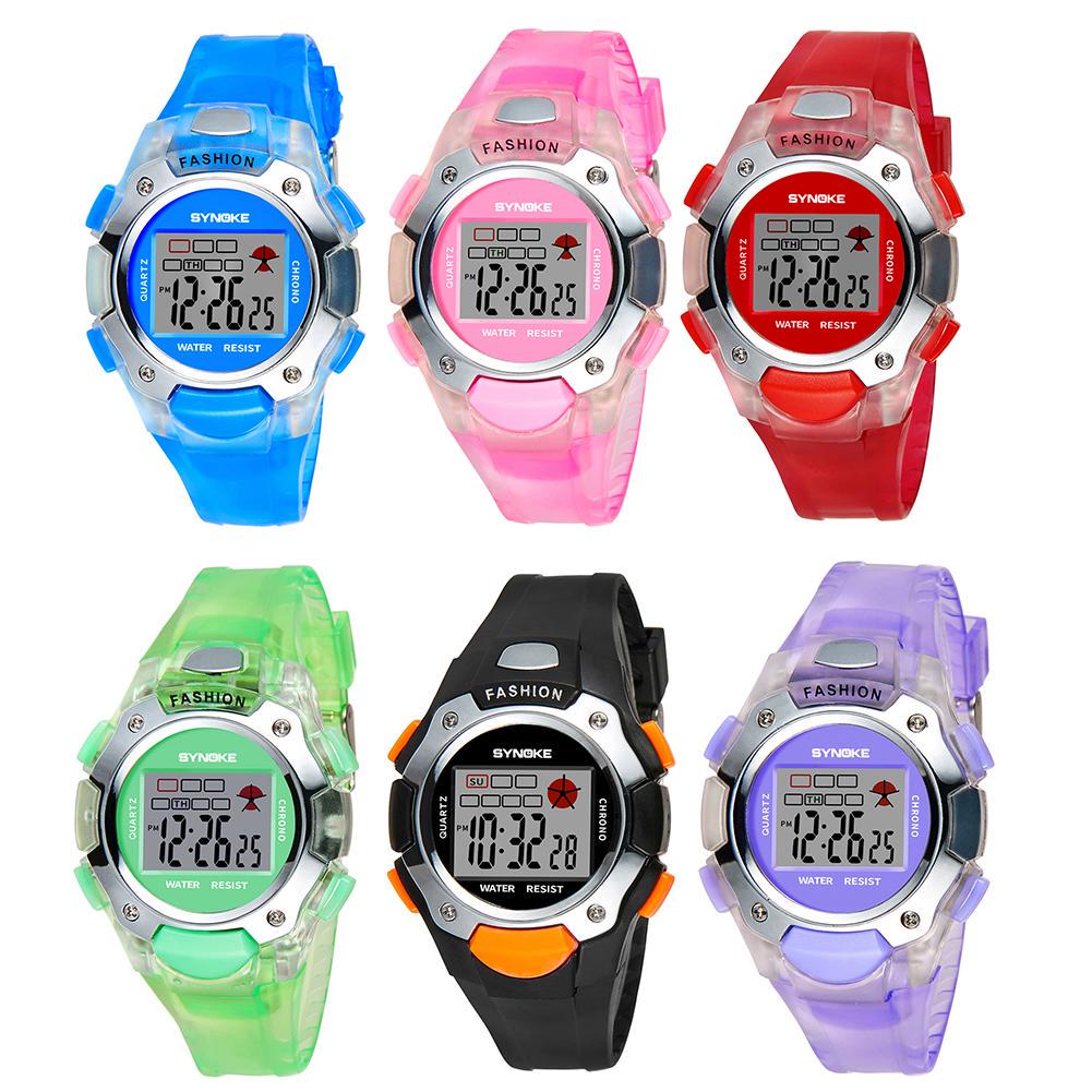 Digital Students Luminous Casual Sports Children Waterproof Wristwatch ...